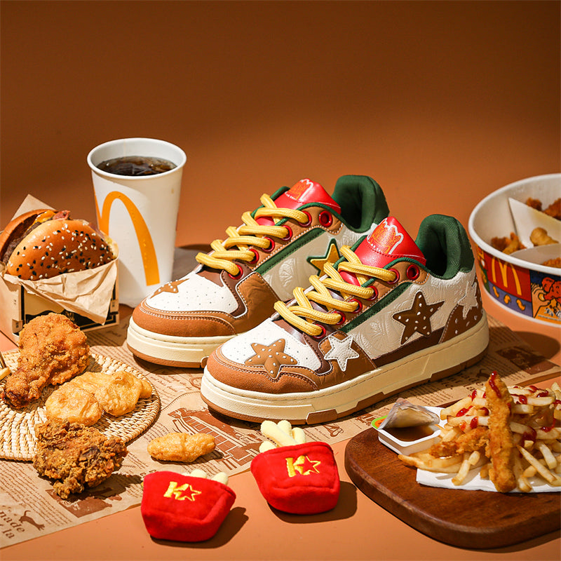 𝔾𝕣𝕠𝕦𝕟𝕕ℤ𝕖𝕣𝕠®－Flexing－shoes 2024 美式復古滑板鞋[限定]美味漢堡休閒籃球鞋走路鞋 – groundzero2002