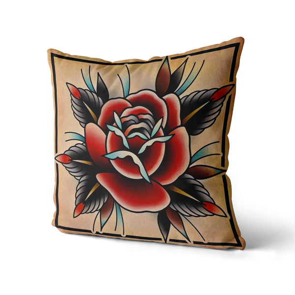 𝔾𝕣𝕠𝕦𝕟𝕕ℤ𝕖𝕣𝕠西海岸匪幫♛WestSide♛硬派Chicano-美式嘻哈彩色玫瑰TATTOO抱枕靠枕 – groundzero2002