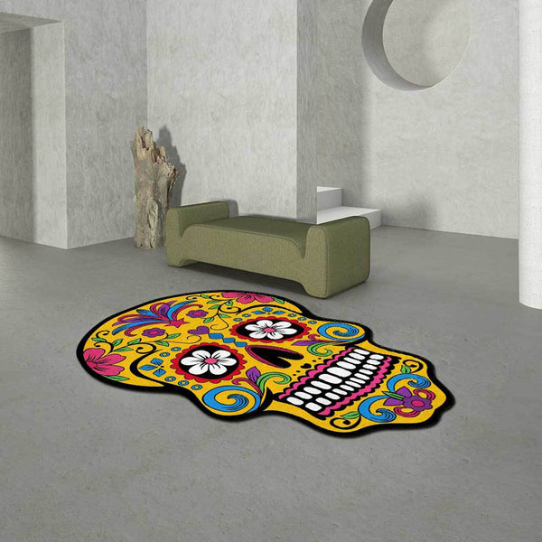 𝔾𝕣𝕠𝕦𝕟𝕕ℤ𝕖𝕣𝕠®－Flexing－居家 2024 美式家居生活民族風糖頭骷客廳臥室地毯地墊 – groundzero2002